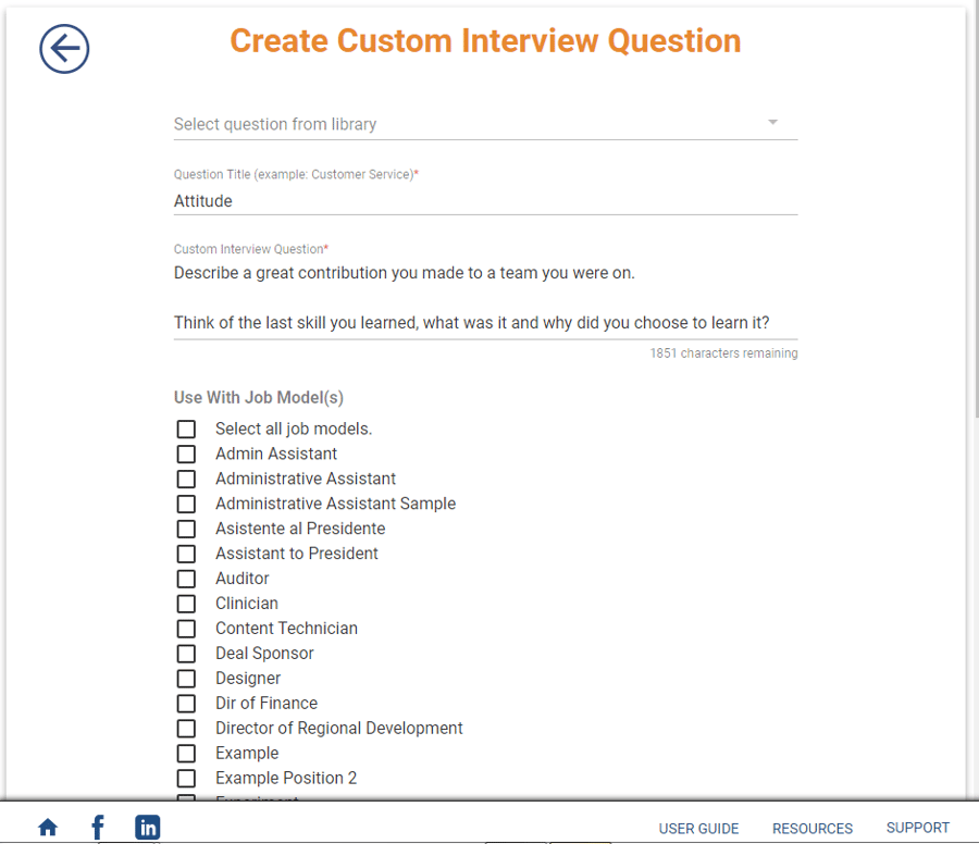 Custom Interview Questions | PDP Global