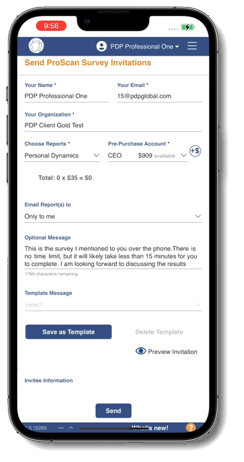 UI refresh for Manual Entry & Invitation pages | PDP Global
